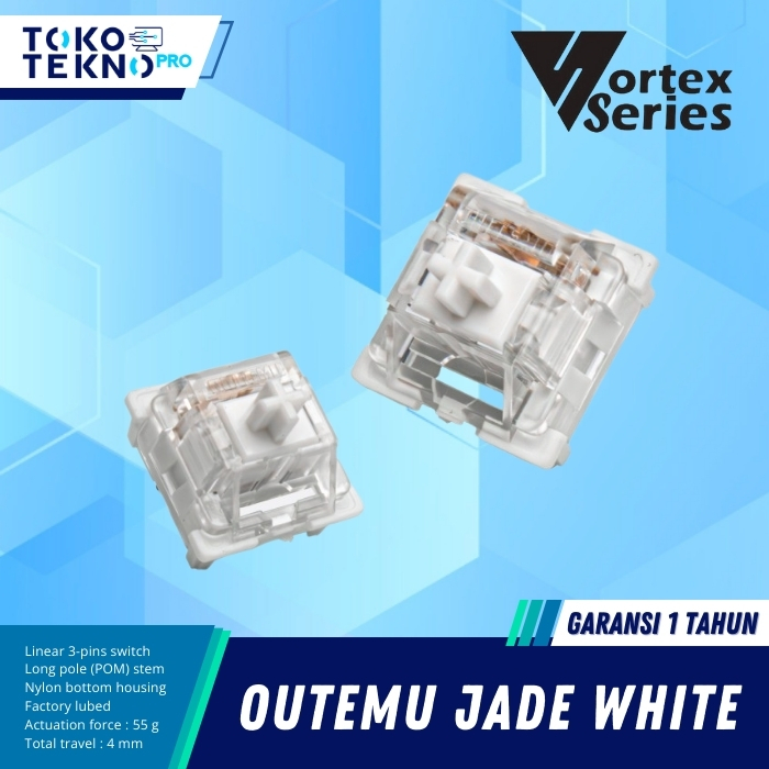 Jual VortexSeries Outemu Jade White / JadeWhite Mechanical Keyboard ...