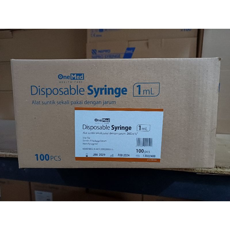 Jual Spuit 1cc 1 cc Tuberculin Onemed BOX | Shopee Indonesia