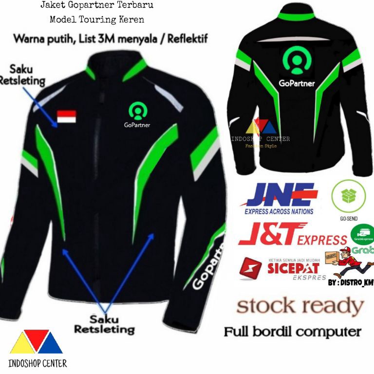 Jual Pesan sekarang Jaket Gopartner Driver Motor Terbaru Model Touring ...