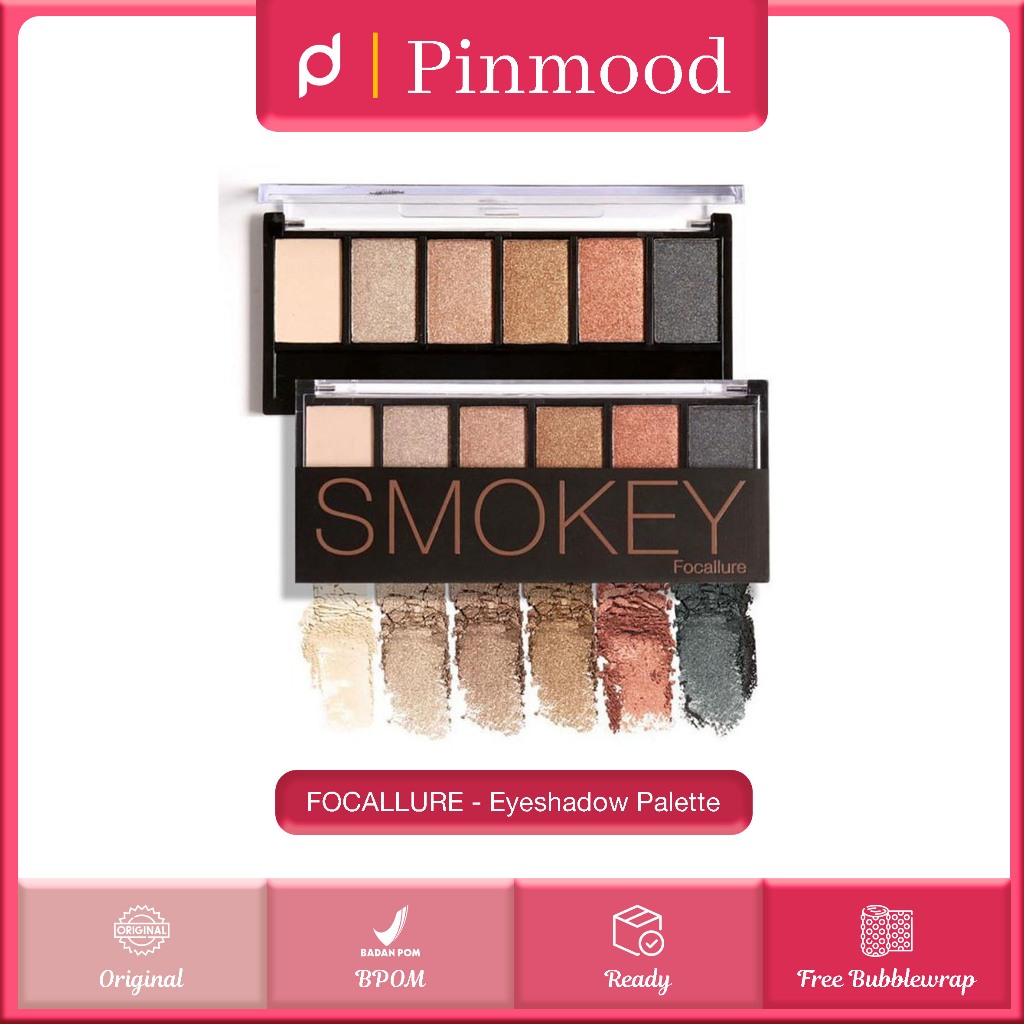 Jual FOCALLURE - EYESHADOW PALETTE ( FA-06 ) - 6 Colors Nude / Smoky ...