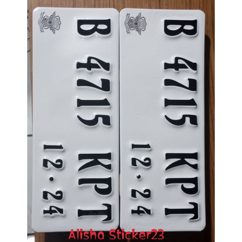 Jual PLAT NOMOR MOTOR BAUT TANAM FONT VARIASI/CUSTOM PAKE LOGO ...