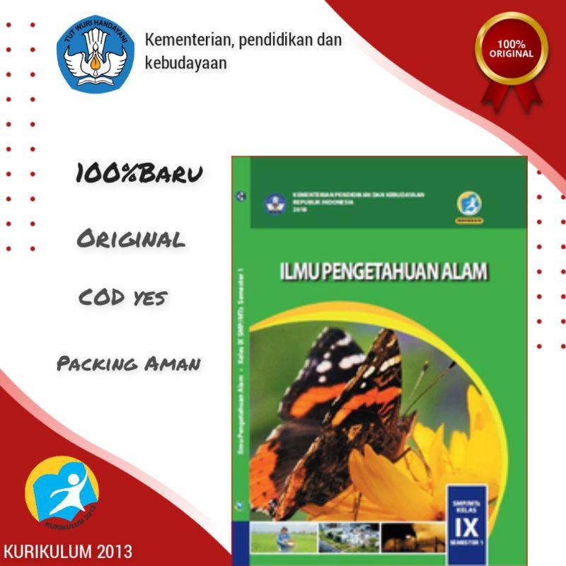 Jual Buku paket siswa ilmu pengetahuan Alam/IPA untuk SMP/MTS kelas 9 ...