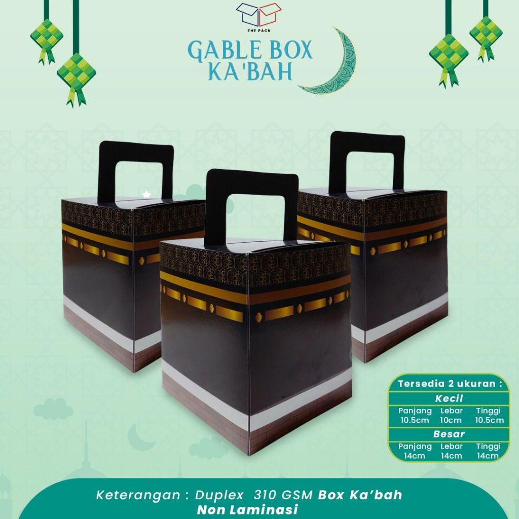 Jual Gable box Ka'bah | Gabel box bermotif Ka'bah | Hampers Lebaran ...