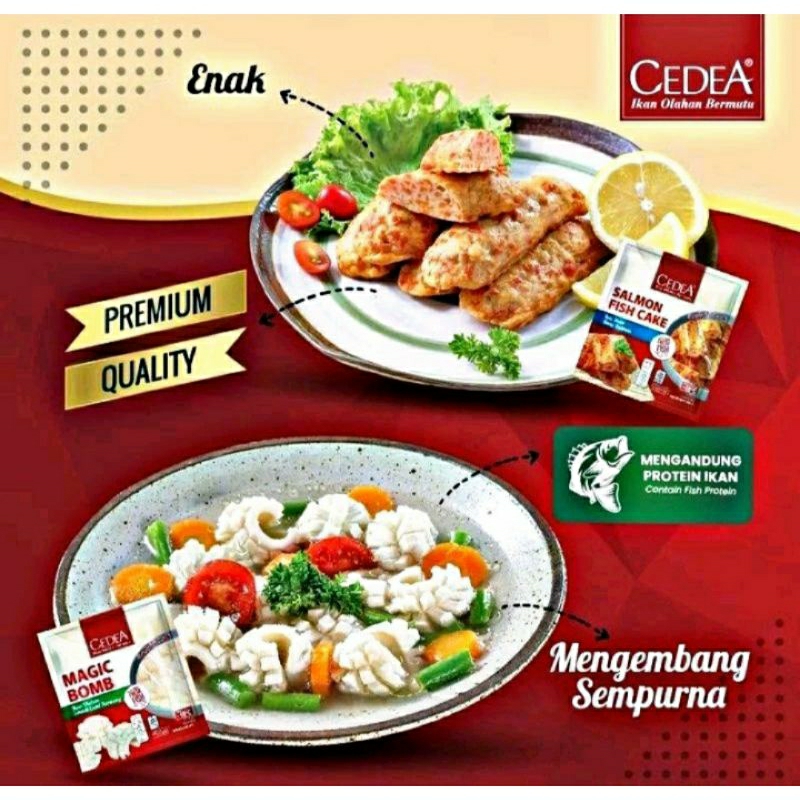 Jual CEDEA Magic Bomb 450g, Olahan ikan Bentuk kembang Cumi Mekar ...