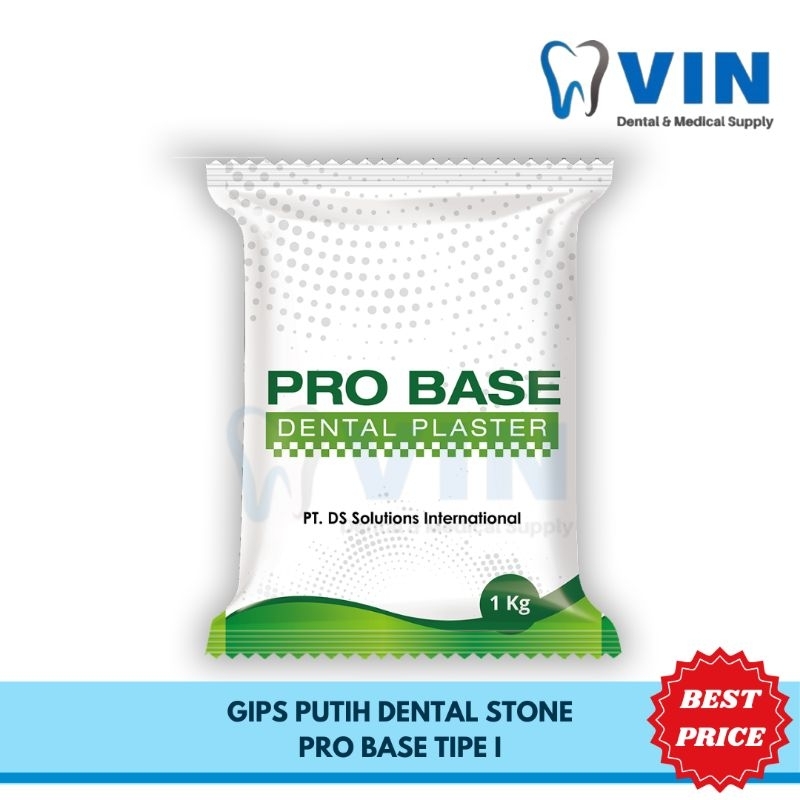 Jual Gips putih dental stone tipe 1 pro base / probase bahan cetak ...