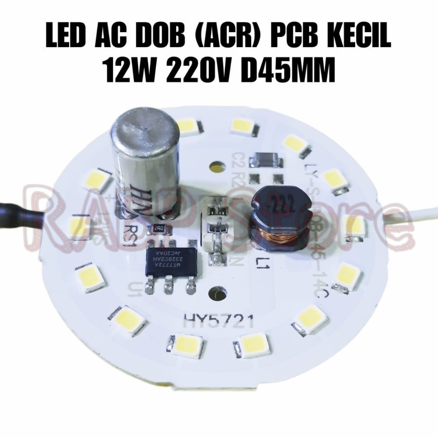 Jual PCB LED AC 12W 220V DOB (ACR) UKURAN PCB KECIL DIAMETER 45MM | Shopee Indonesia