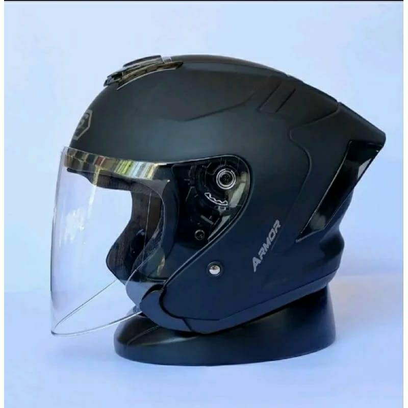 Jual Helm Half Face JS ARMOR Visor Clear | Shopee Indonesia