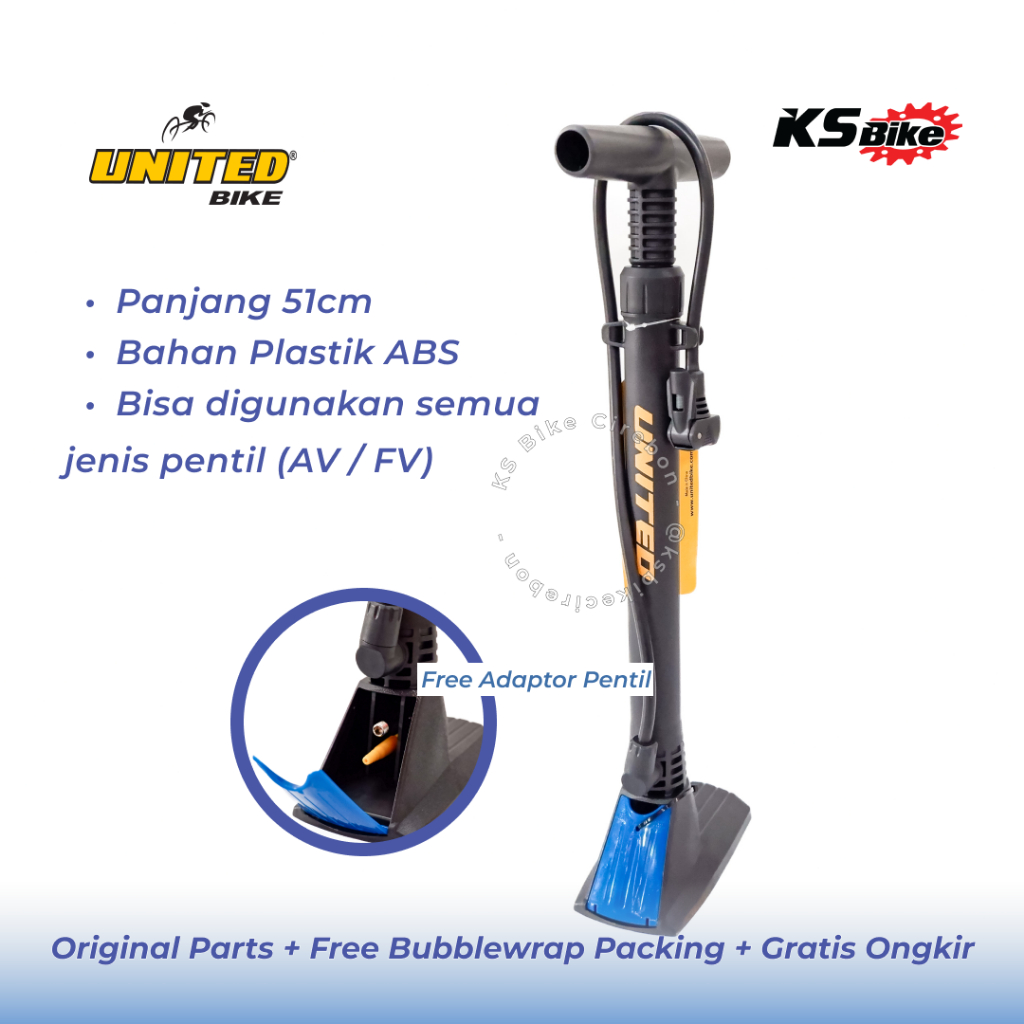 Jual Pompa Lantai Ban Sepeda 8800 Cop Motor AV SV FV Presta Kompa ...