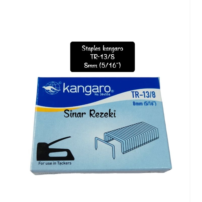 Jual 1 kotak = 10 biji!! Staples kangaro TR-13/6 / TR-13/8/refill ...
