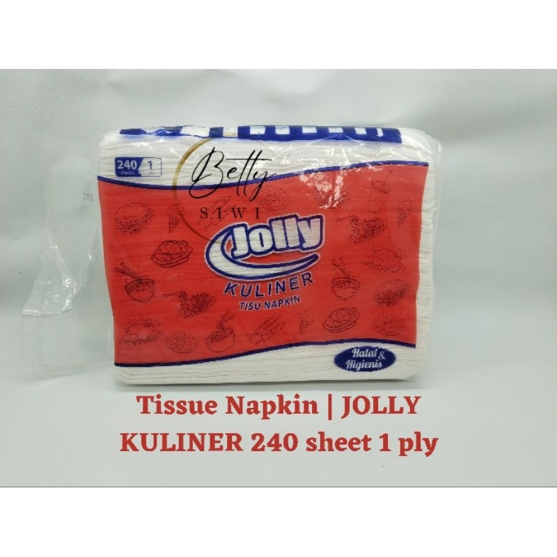 Jual Tissue Napkin | JOLLY KULINER 240 sheet 1 ply | Shopee Indonesia