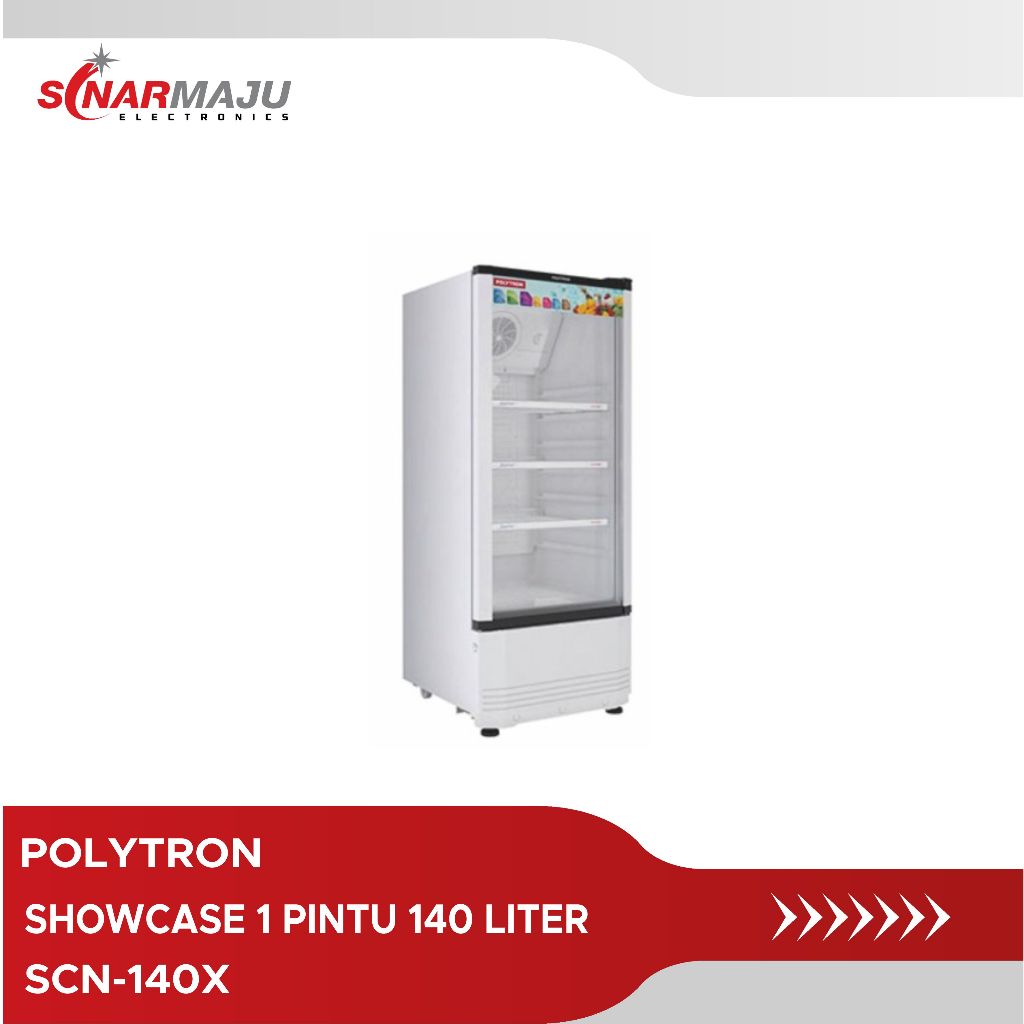 Jual Showcase 1 Pintu Polytron 140 Liter Rust Free SCN-140X | Shopee ...
