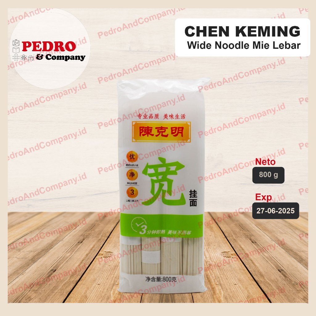 Jual Chen keming WIDE Noodle 800 gram isi 4 ikat mie lebar china ...