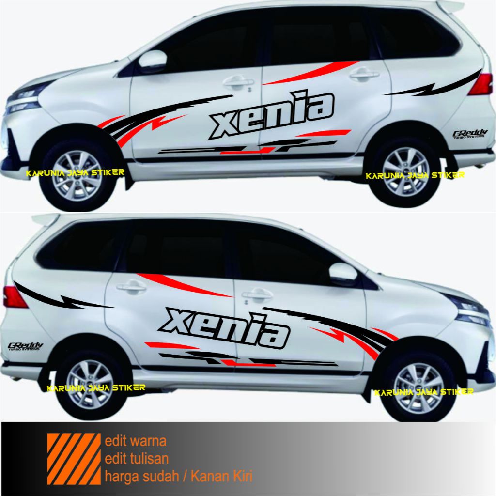 Jual stiker mobil xenia cutting sticker list bodi sampingmobil xenia ...