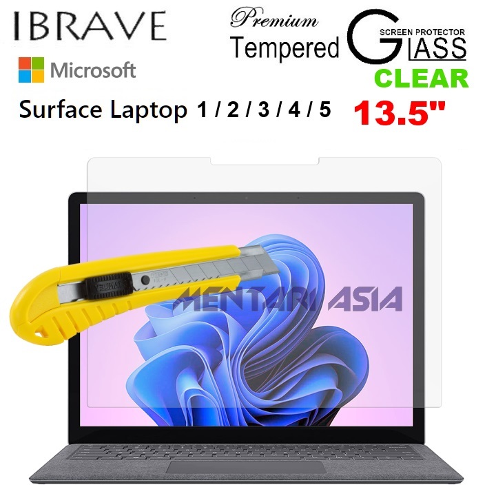 Jual Tempered Glass Surface LAPTOP 1/2/3/4/5 13.5" - iBrave PREMIUM ...