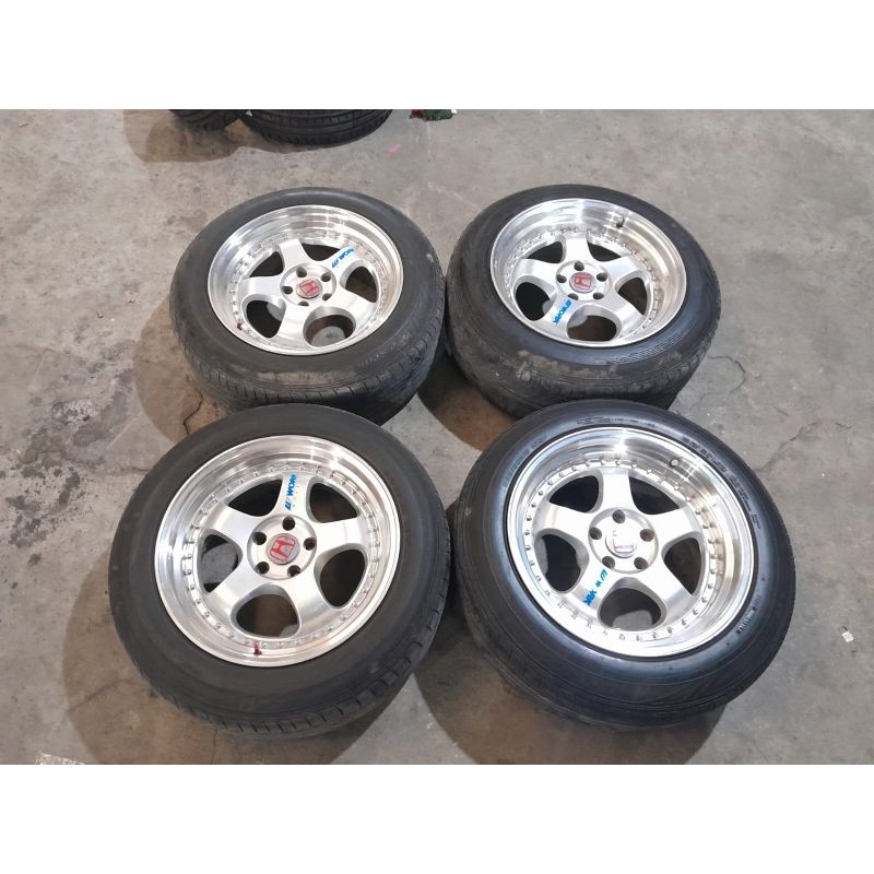 Jual VELG MOBIL BEKAS R18 WORK MEISTER R18X8,5/9,5 BAUT 5 ET30 + BAN ...