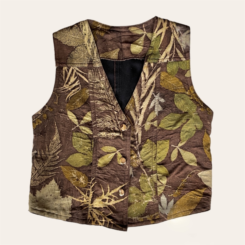 Jual Alas Jati Ecoprint- Rompi Motif Dedaunan Ecoprint by Harry Amore ...