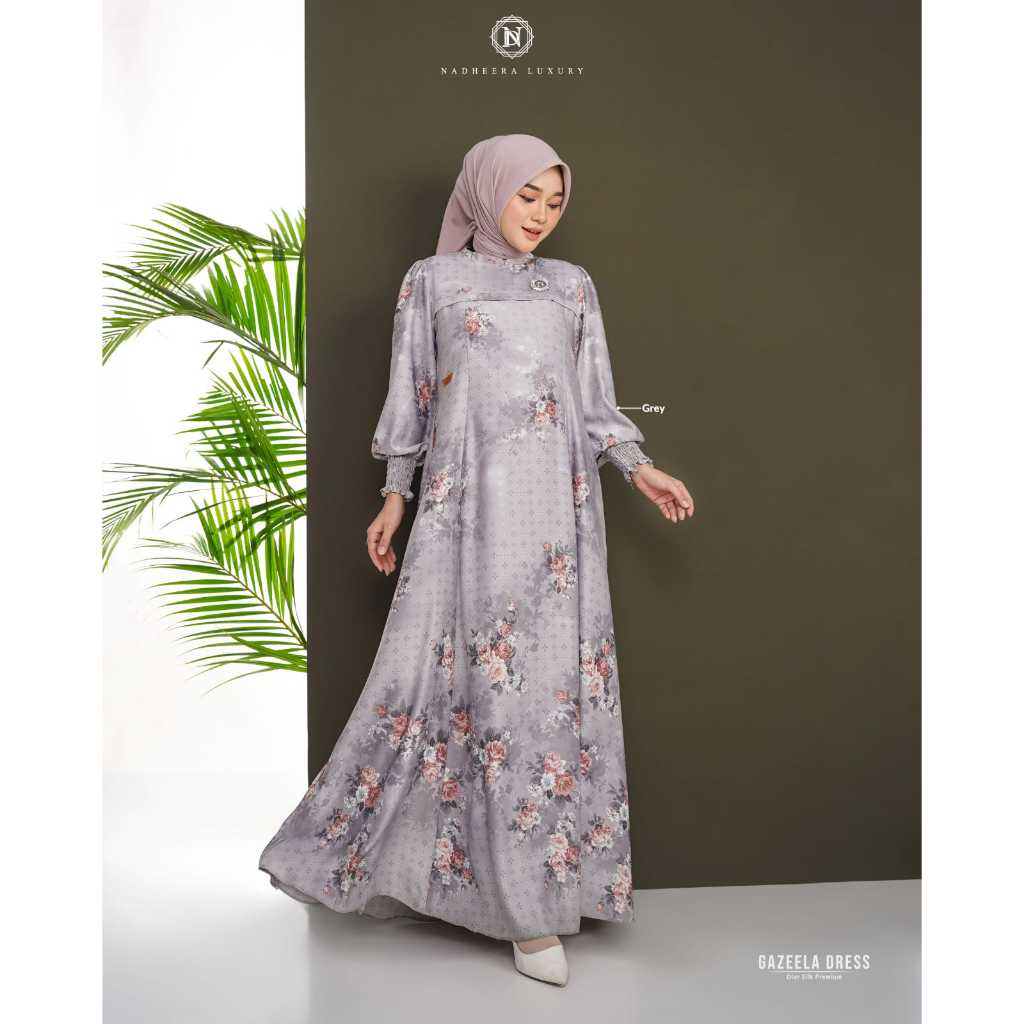 Jual GAZEELA DRESS NADHEERA LUXURY // NADHEERA LUXURY // DRESS TERBARU // DRESS KEKINIAN ...