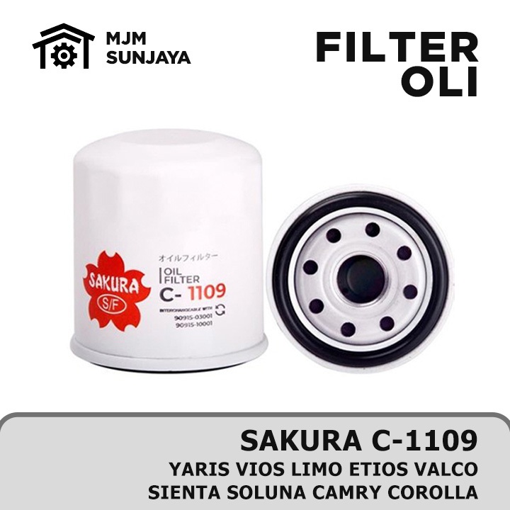 Jual Filter Oli Yaris Vios Limo Sakura C-1109 | Shopee Indonesia