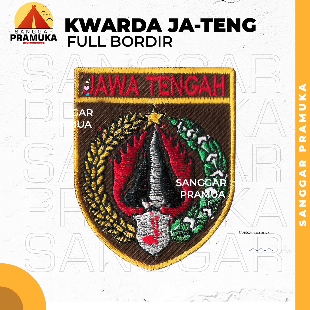 Jual Provinsi Jawa Tengah / Logo Jateng / Badge Kwarda Jawa Tengah ...