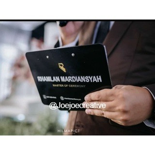 Jual Cue Card MC Akrilik murah premium costum untuk pembawa acara ...