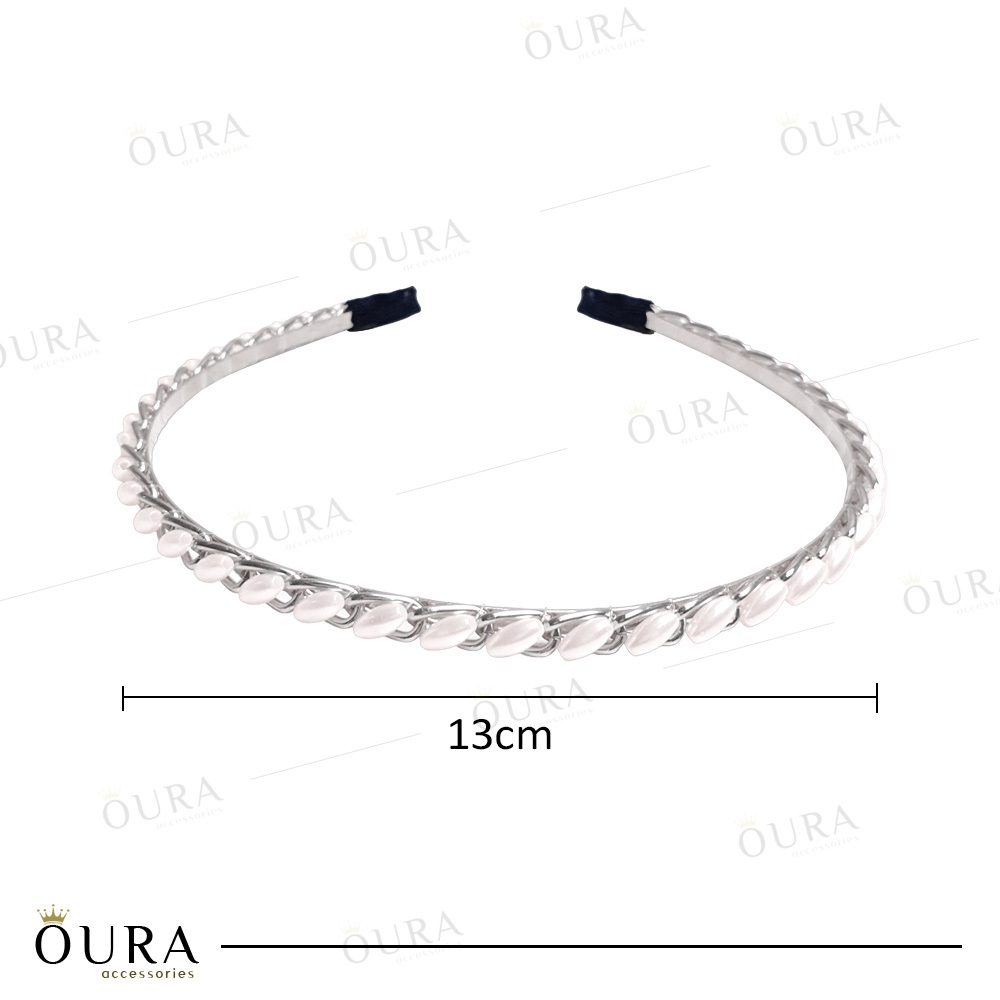 Jual Bando Mutiara Korea Bandana Dewasa Berlian Korean Pearl Headband ...