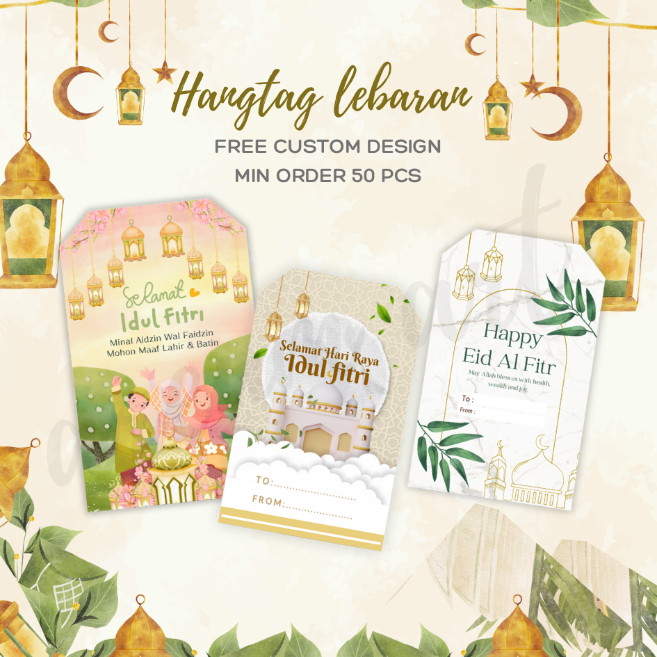 Jual Hangtag Idul Fitri | Hangtag Ramadhan Lebaran Eid Puasa Label Tag ...