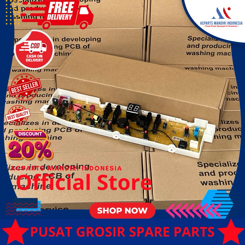 Jual SANYO 7.0kg ASW-78SB, Modul pcb mesin cuci Top Loading ( DB6058 ) | Shopee Indonesia