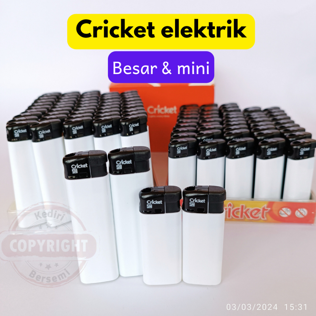 Jual Korek cricket polos elektrik original | Shopee Indonesia
