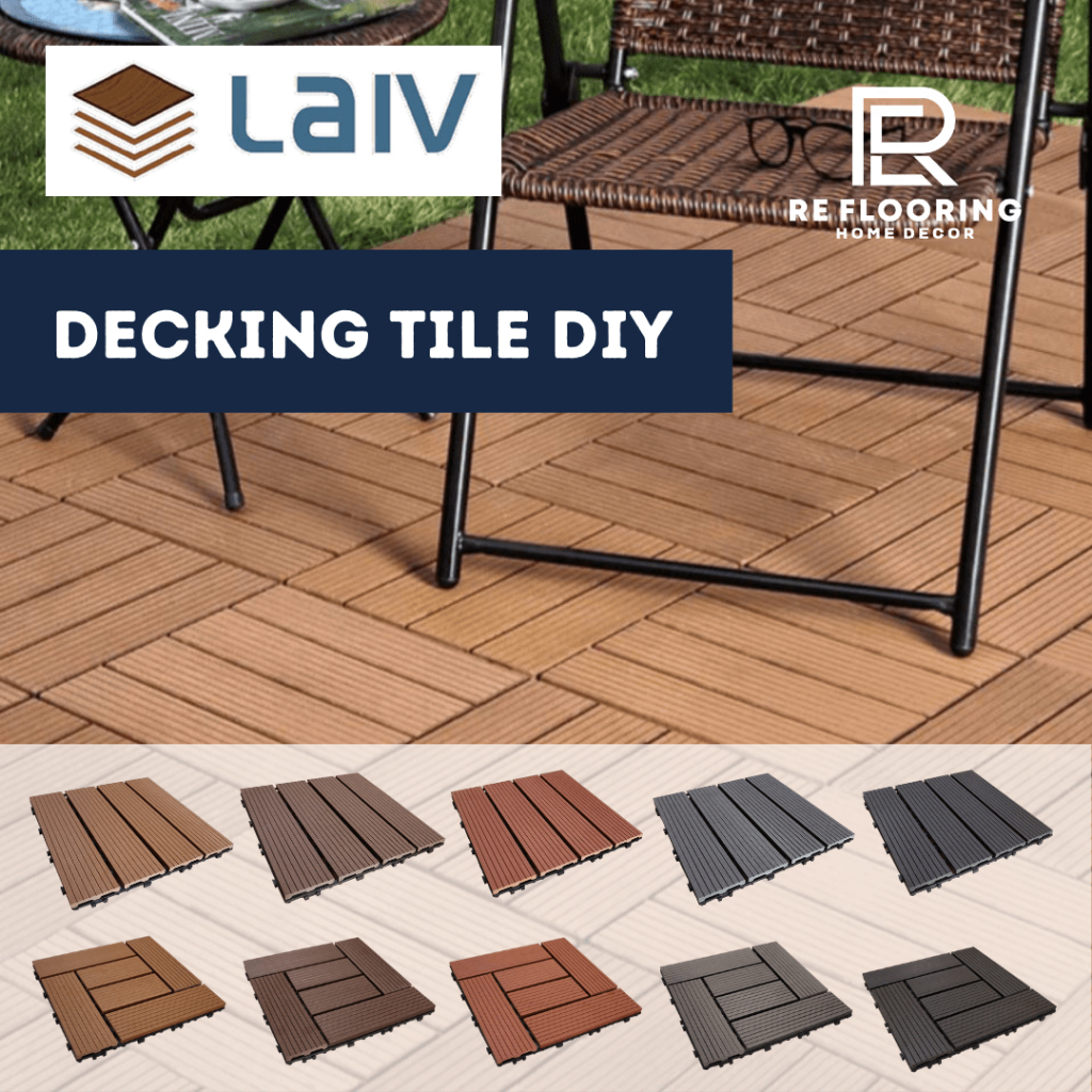 Jual WPC Decking Tile DIY LAIV - Lantai Kayu | Shopee Indonesia