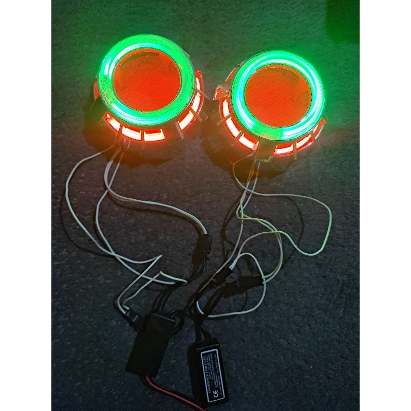 Jual Shroud Projie Projector Biled Bulat 2.5 Inch Inchi Double Angel ...