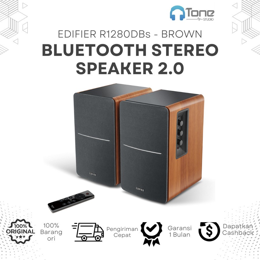 Jual Speaker Bluetooth Edifier R1280DBs Active Bookshelf with External Sub | Shopee Indonesia