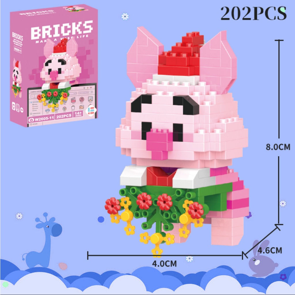 Jual Nano Block Model Karakter Mainan Balok Edukasi Anak DIY Bricks ...