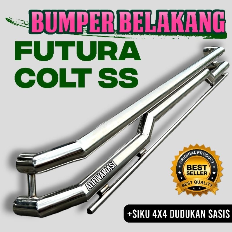 Jual Bamper Bemper Bumper Belakang stainlees ColtT120 SS & Futura ...
