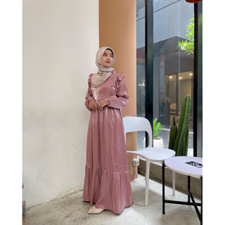 Jual ANNA DRESS SHIMMER/DRESS SILK SHIMMER/GAMIS SHIMER SILK | Shopee ...