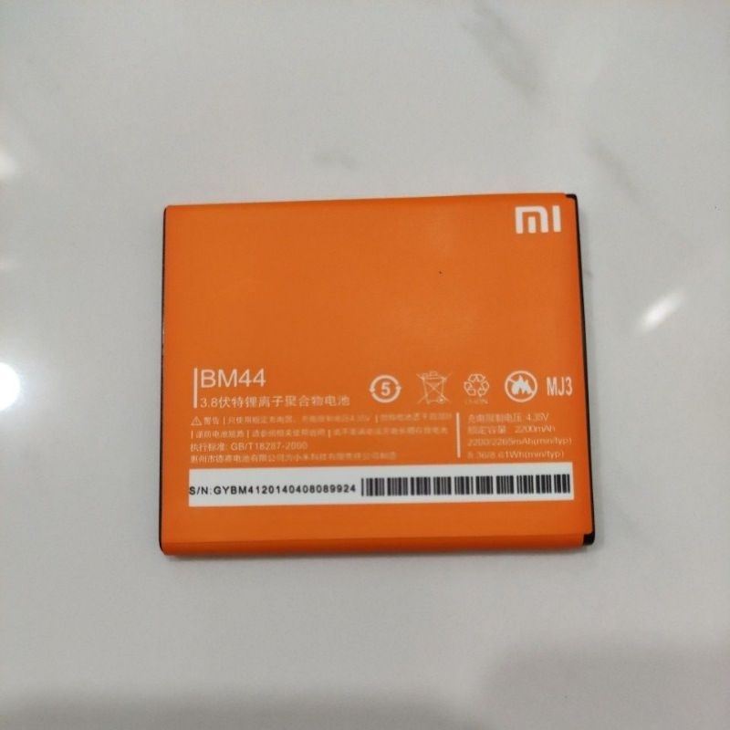 Jual Baterai Battery Xiaomi Redmi 2 - 2A - 2S- 2 Prime BM44 2200mAh | Shopee Indonesia