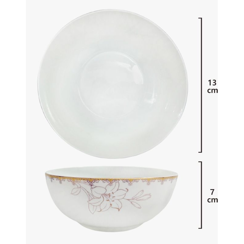 Jual Mangkok Korea 5", 6", 7", 8" KB KN Mas/mangkok bunga emas/mangkok ...