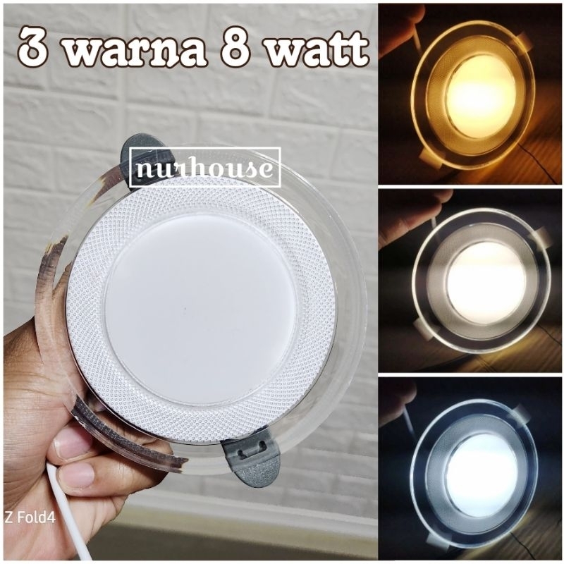 Jual DOWNLIGHT 8 WATT 3 WARNA LED PANEL LIGHT Downlight Variasi ...