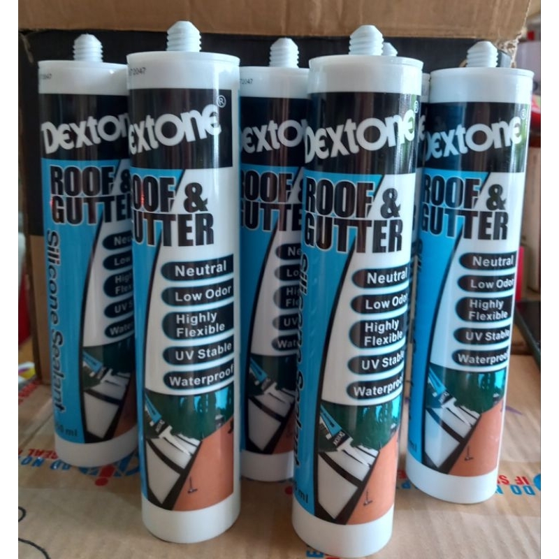 Jual Silicone Sealant Dextone Roof and Gutter / Sealant Dextone 300ml ...