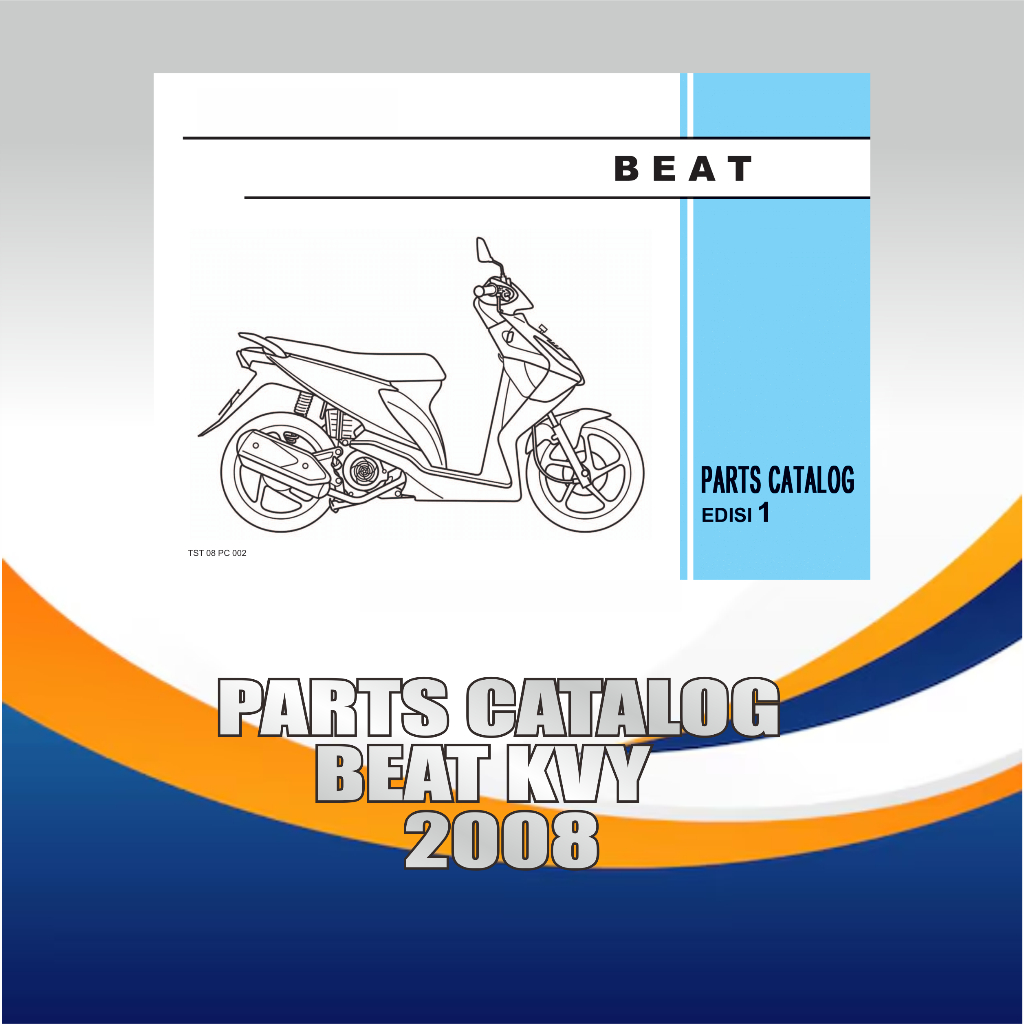 Jual parts catalogue buku part katalog Beat Karbu KVY tahun 2008 (copy ...