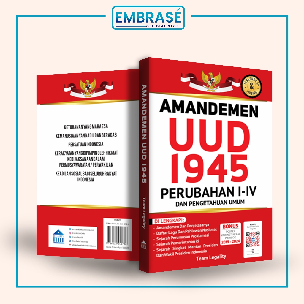 Jual Buku saku Amandemen Uud 1945 I-iv Dan Pengetahuan Umum lengkap - Embrase | Shopee Indonesia