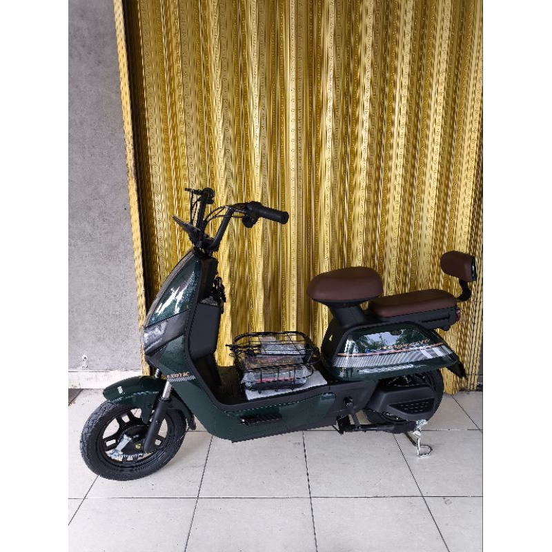 Jual SEPEDA LISTRIK REMAJA DEWASA EXOTIC X630 TERBARU KERANJANG DAN BAGASI / STINGER 3.0 ...