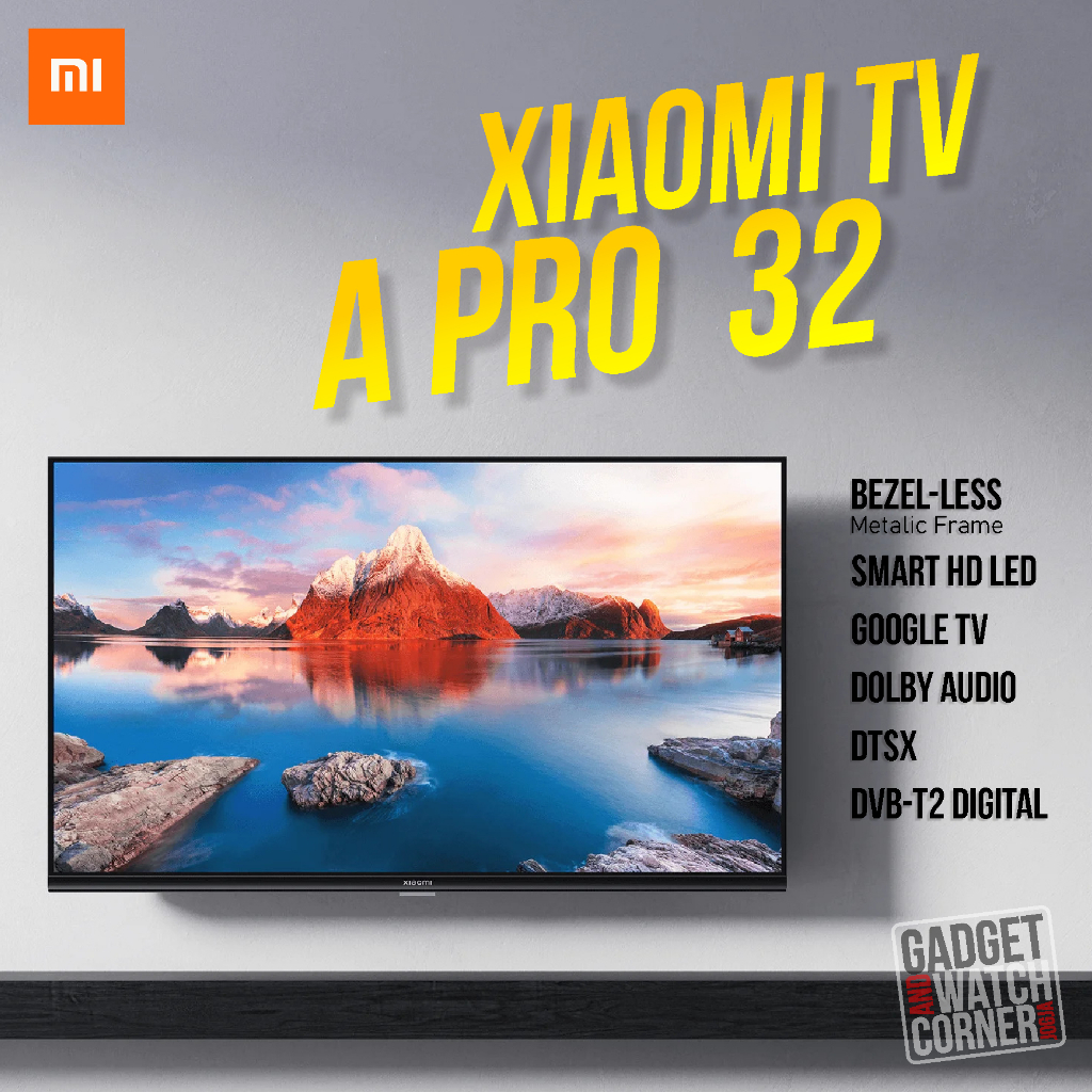 Jual Xiaomi Mi Google TV A Pro 32" Inch 60 Hz HD Dolby Smart TV GARANSI ...
