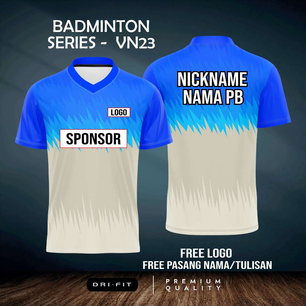 Jual JERSEY KAOS BADMINTON BULUTANGKIS 2024 VN23- BISA CUSTOM NAMA DAN ...