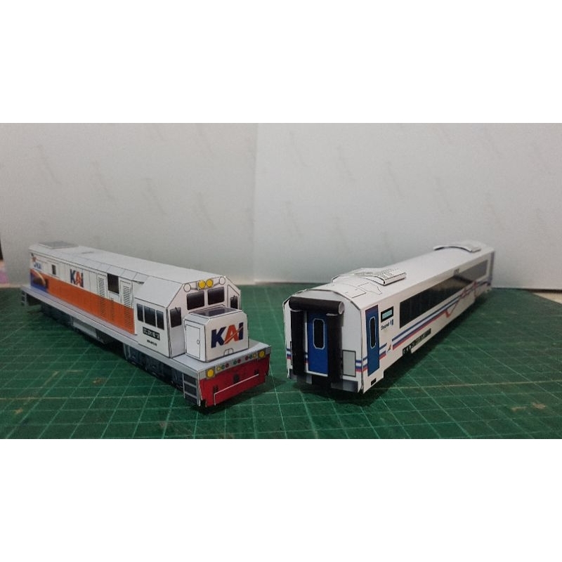 Jual DIY Pola Papercraft Kereta Api Kertas | Shopee Indonesia