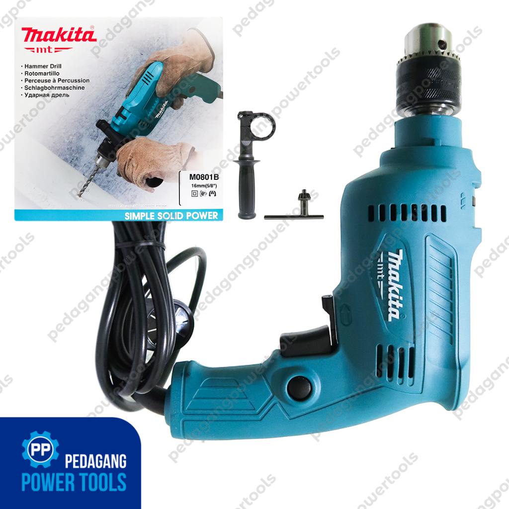 Jual MAKITA M0801B Mesin Bor Tangan 13 mm Listrik Beton Tembok Impact Drill | Shopee Indonesia