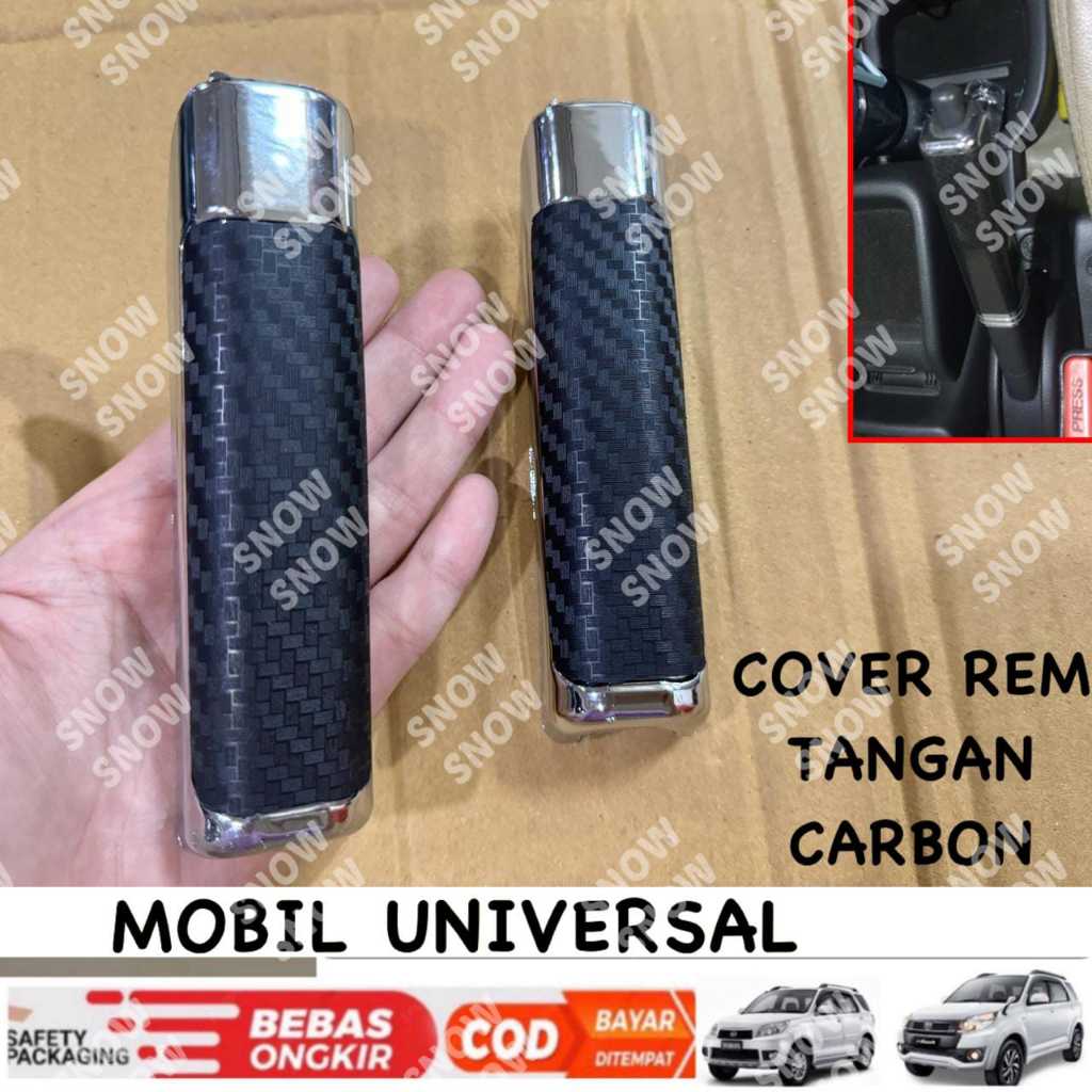 Jual Cover Rem Tangan Mobil Universal Hand Brake Premium Carbon ...