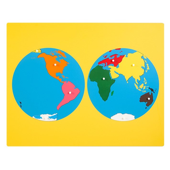 Jual Montessori Puzzle Map of World Part - Peta Dunia - Puzzle Peta ...