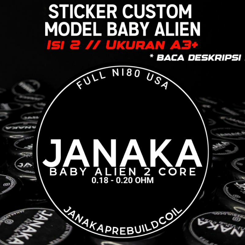 Jual STICKER CUSTOM ( Baca deskripsi ) Isi 2 ukuran A3+ | Shopee Indonesia