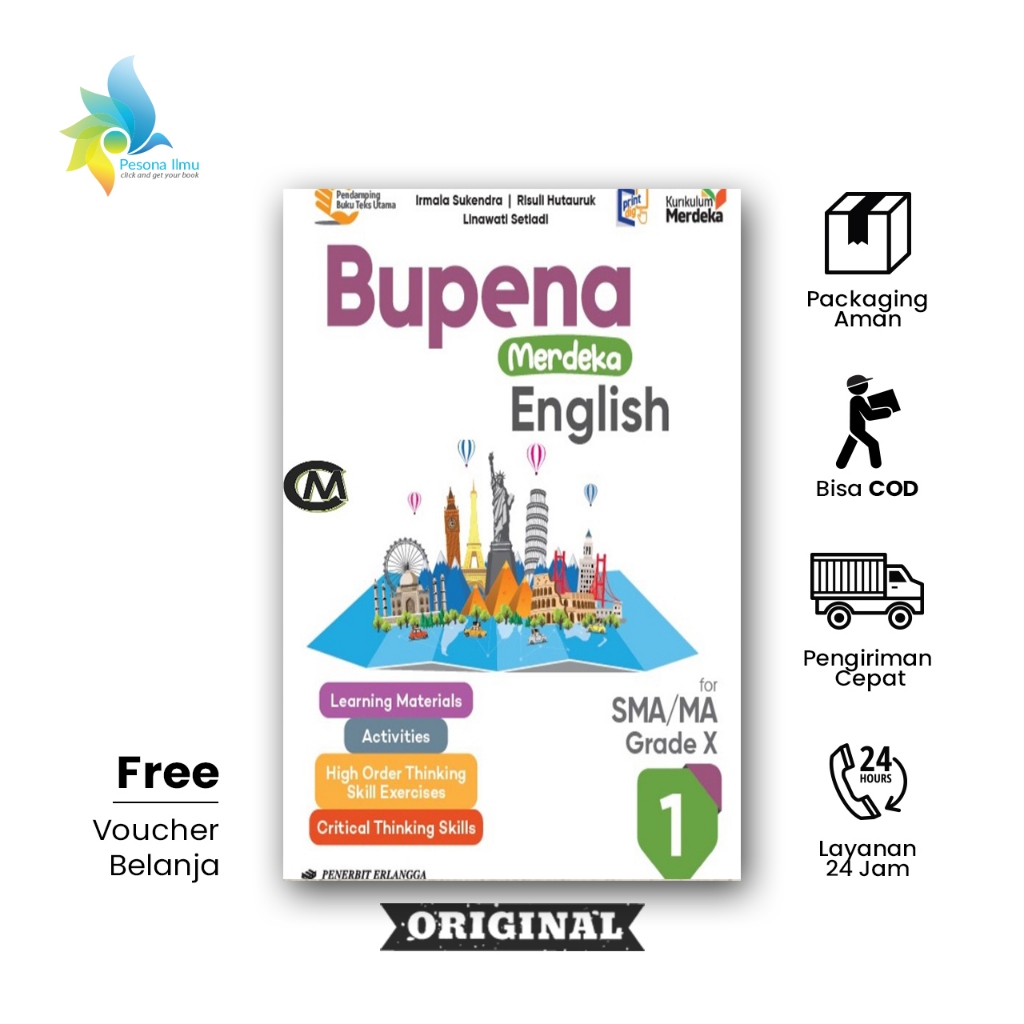 Jual BUKU BUPENA MERDEKA ENGLISH KLS X SMA KURIKULUM MERDEKA PENERBIT ERLANGGA | Shopee Indonesia