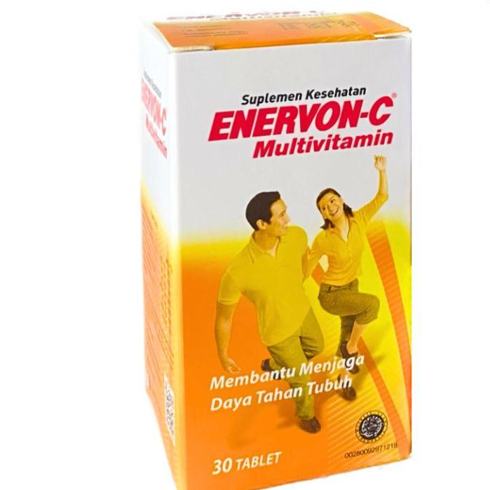Jual ENERVON C 1 BOX 30 TABLET Multivitamin untuk Daya Tahan Tubuh ...